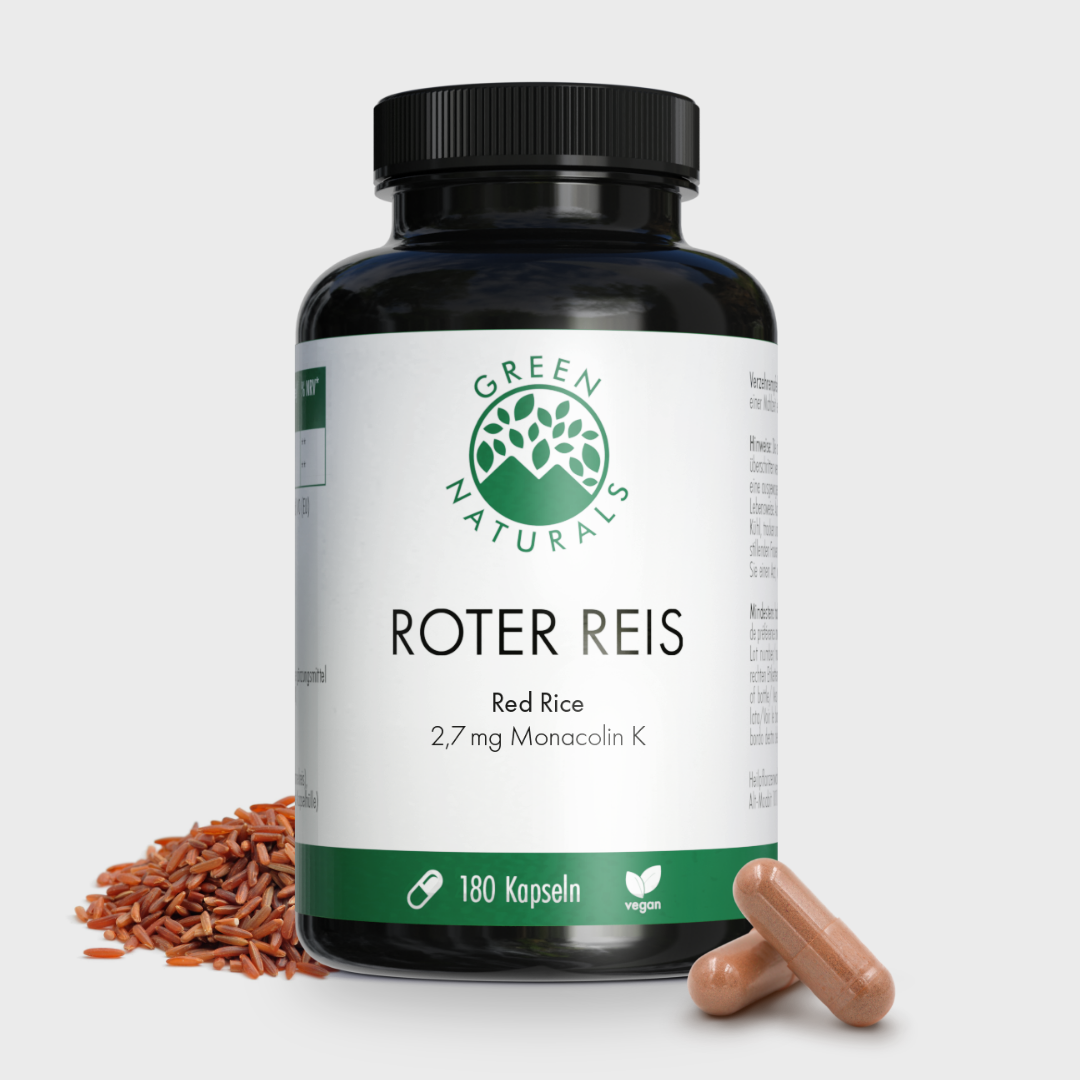 Roter Reis Kapseln von Green Naturals mit Monakolin K